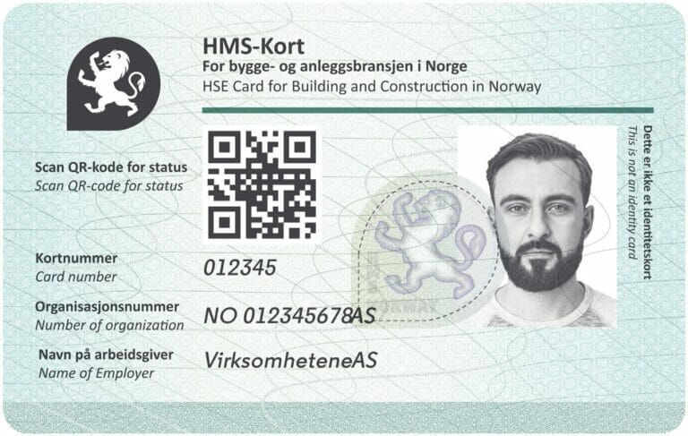 Informasjon om HMS Kort